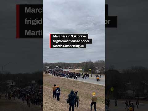 MLK March resumes despite frigid weather