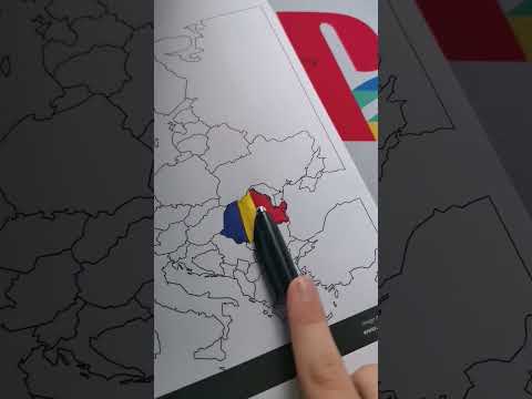 drawing bulgaria on my map of Europe (day 2)
