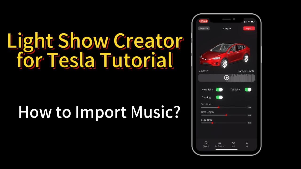 Light Show Creator Tutorial | How to Import Music | Tesla Custom Light Show