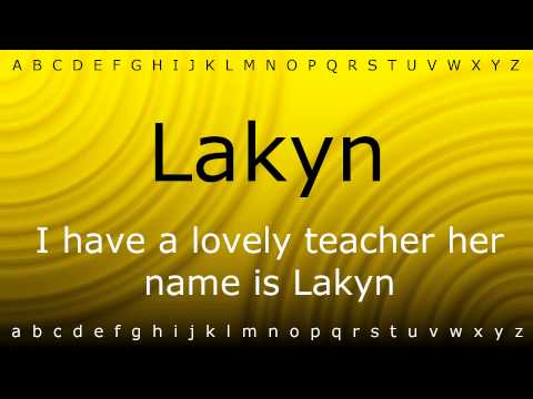 Here I will teach you how to pronounce 'Lakyn' with Zira.mp4