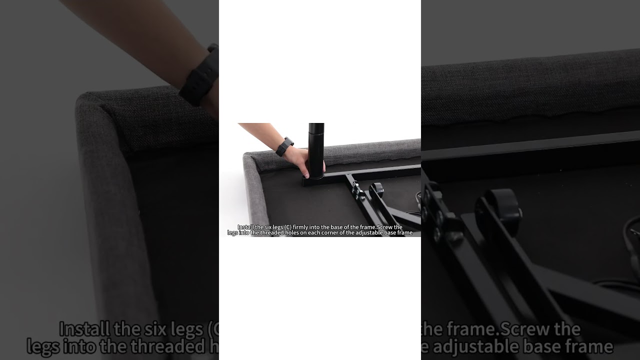 No need to hire a master! Easily install a motorized bed frame at home#home #furniture #bed