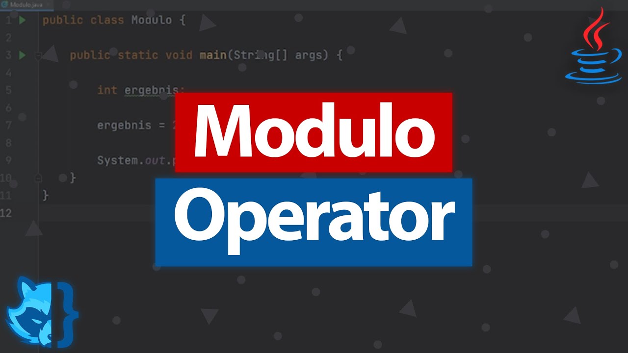 Modulo Operator - Einfach 😉 Java für Anfänger 👨🏻‍💻 Java Tutorial Deutsch [Teil 4] 💻 (Coding Fox)