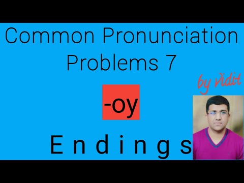 PRONUNCIATION OF WORDS ENDING WITH -oy #CORRECT ENGLISH PRONUNCIATION #ENGLISH WORDS ENDINGS