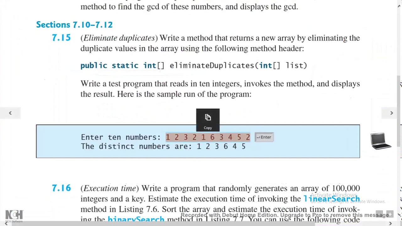 Introduction To Java Programming   Exercise 7 15b