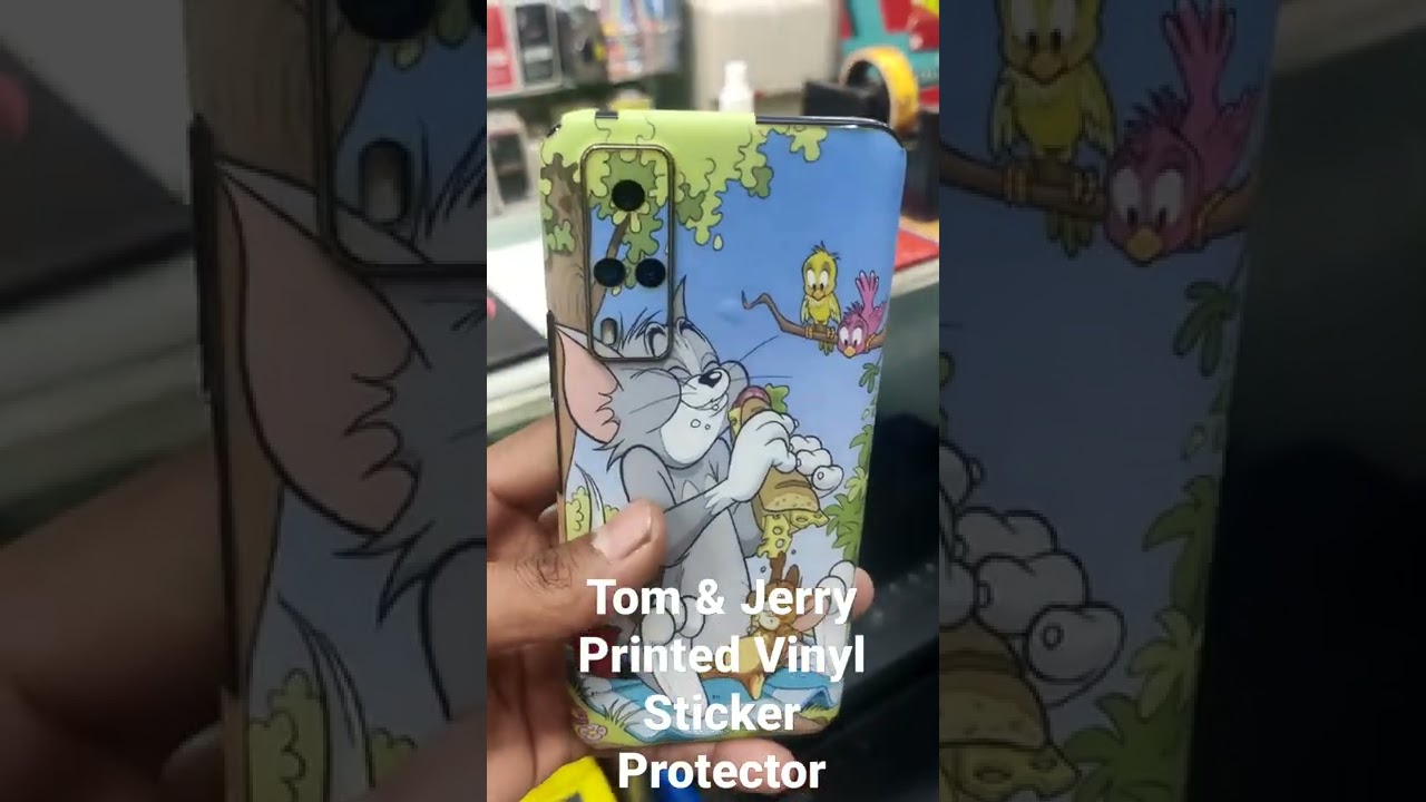 Tom & Jerry Printed Vinyl Sticker Protector