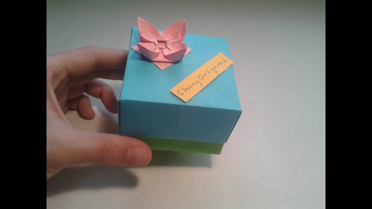 Como hacer una caja de papel (origami box)