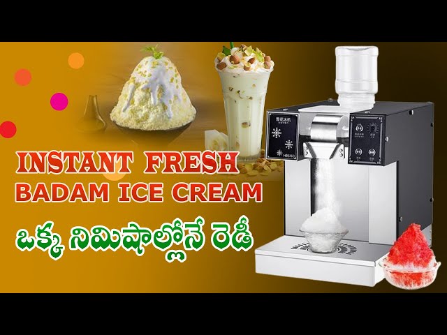 Snow Flakes Ice Cream Machine - 600 Watts Snow Flakes Ice Cream Machine ...