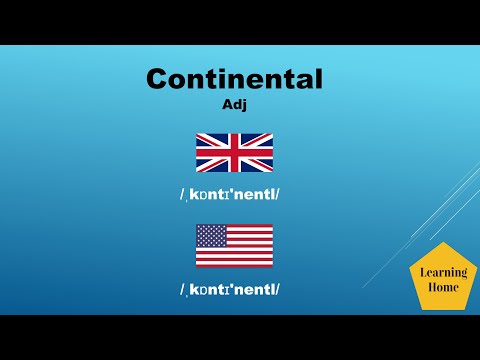 Continental meaning pronunciation and synonyms #Shorts