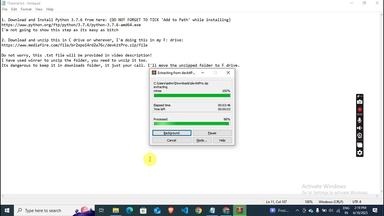 CFRU and DPE series: Pt. 1 - Setting up tools (Devkitpro, Devkitarm and Python)