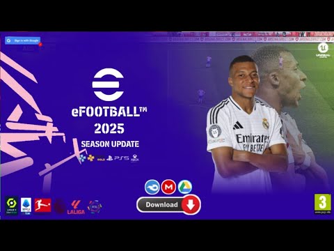 EFOOTBALL PES 2025 PPSSPP Download MediaFire PES 2025 PSP Camera PS5 Android Offline Game Graphic HD