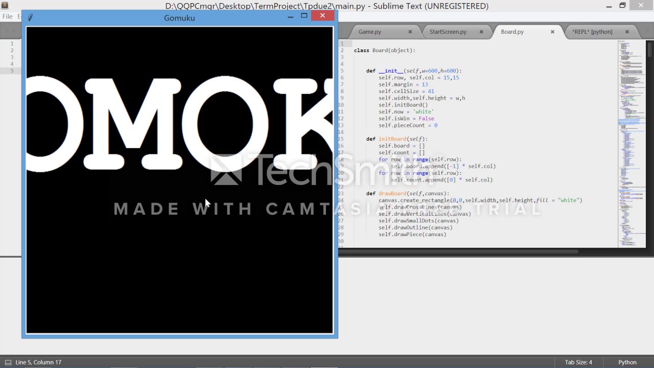 15-112 Term Project Gomoku With AI