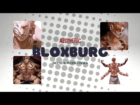 AESTHETIC HEAIN (RYOMEN) SUKUNA (JUJUTSU KAISEN) DECALS FOR BLOXBURG | ROBLOX ~ thenyogiplays