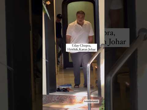 Uday Chopra, Hrithik Roshan & Kjo at Pamela Chopra’s Last Rites