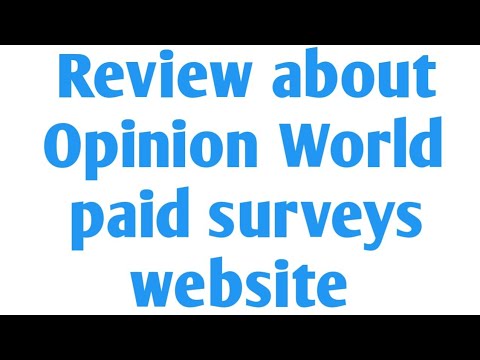 Review about Opinion World paid surveys website.