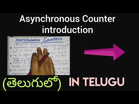 Asynchronous counter introduction in telugu-Digital electronics,STLD, DLD-B-TECH, Diploma, ECET