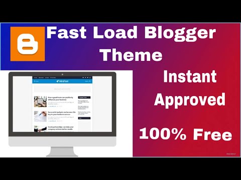 Mini Fast (Adsence Friendly) Blogger Template Customization | Best Template and fast Load