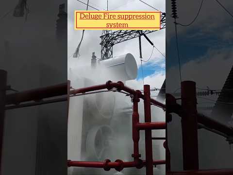 Deluge Fire Suppression system for Power Transformer #fire #protection #transformer