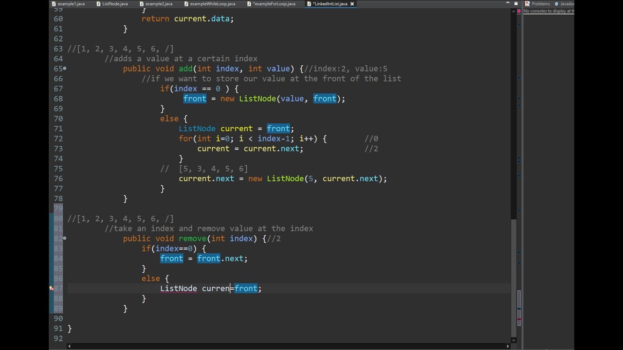 Building Java Programs || CH16 (ListNode) || LinkedIntList class with remove() method