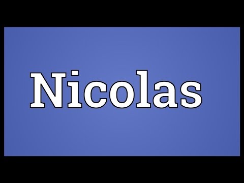 Nicolas Meaning