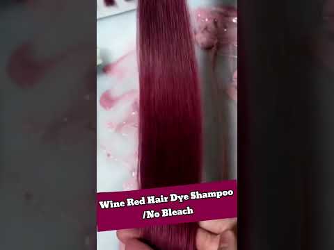 AngeRose WineRed Cherry Red Hair Color Shampoo Dye —No Bleach Needed!