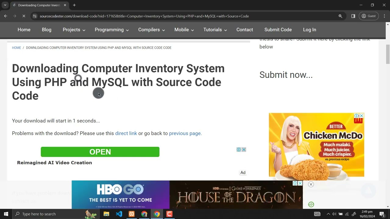 Computer Inventory System Using PHP and MySQL with Source Code