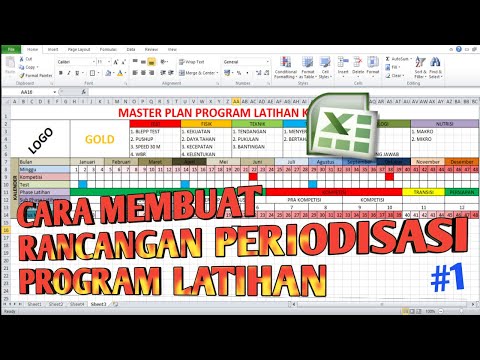 Cara membuat rencana tahunan program latihan di exel
