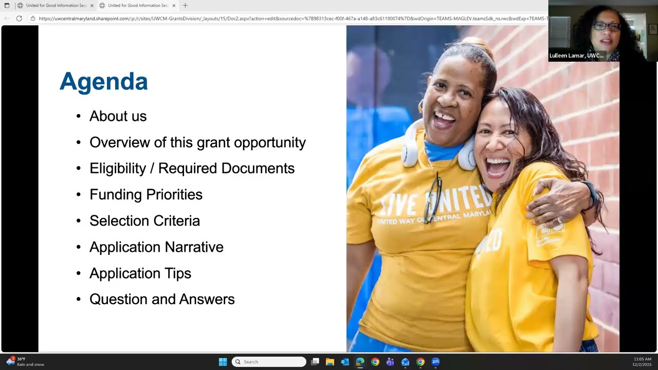 United for Good Nonprofit Resiliency Grant - Information Session