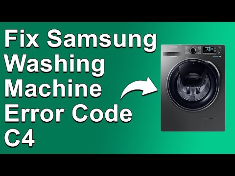 Samsung Washing Machine Error Code C4 (Why It Happens And How To Resolve The Issue)