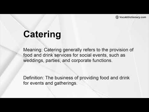 Catering Meaning