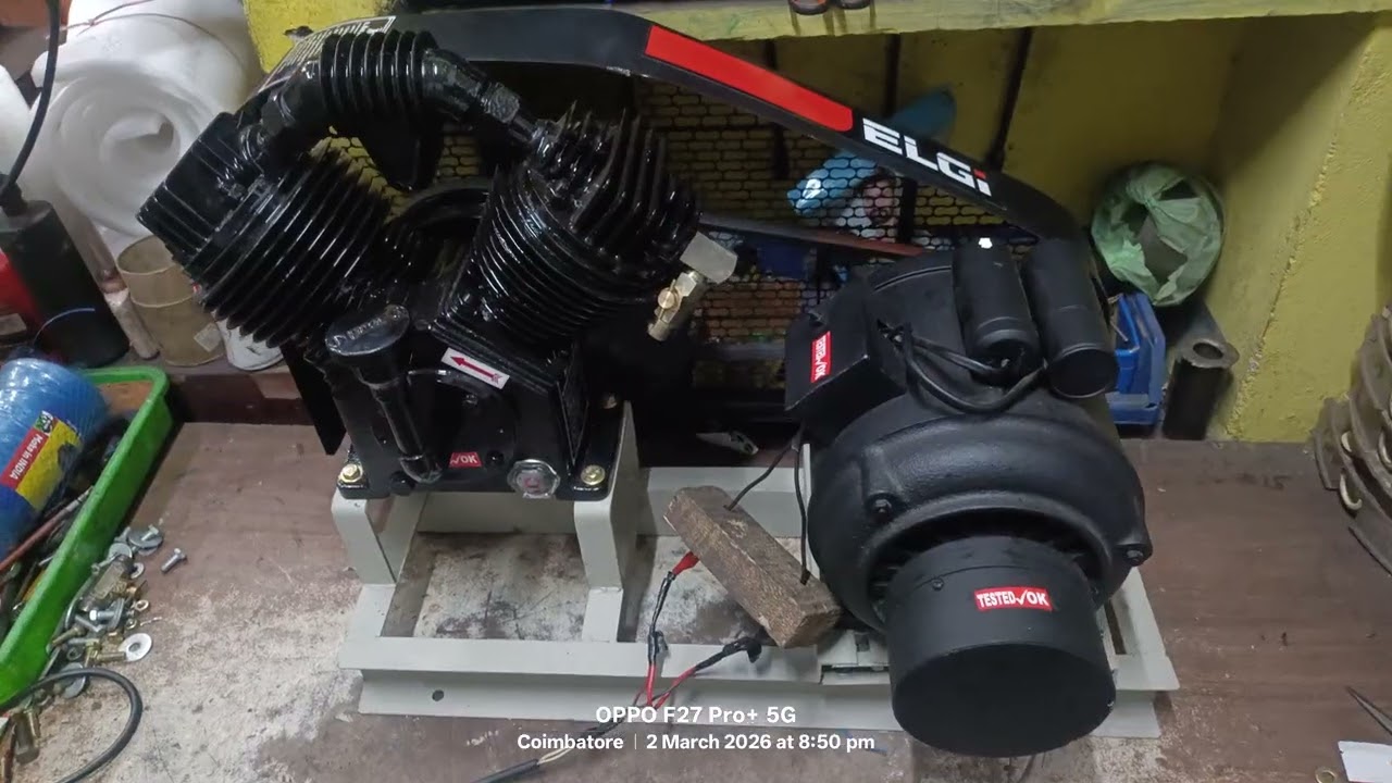 ELGI 2hp Borewell High Pressure Compressors 3hp Suguna Motor | Available on IndiaMART