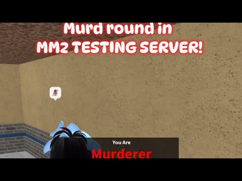 Murderer Round in *MM2 TESTING SERVER* || #roblox #mm2edit #mm2 #shorts #viral