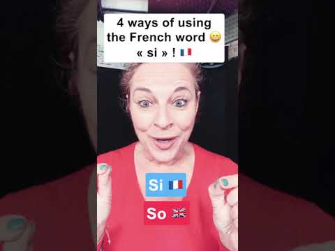 4 ways of using “si” in French ????????
