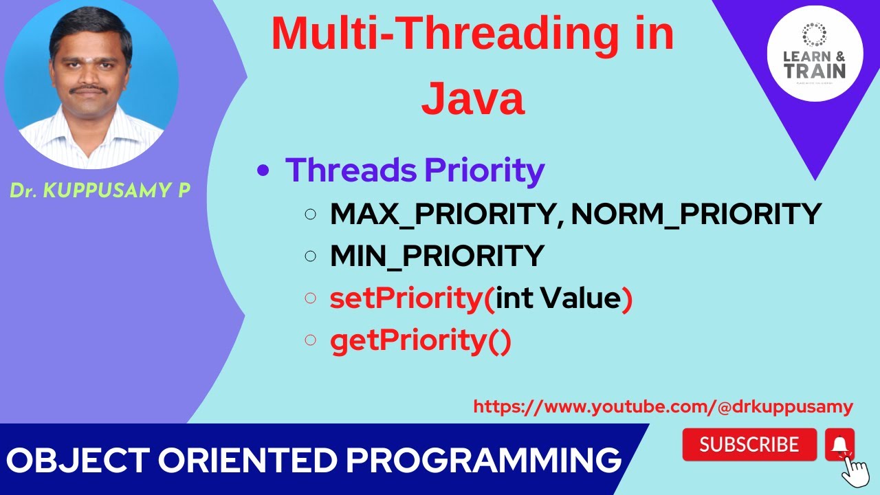 100 setPriority() - getPriority() : Thread Priority in Java