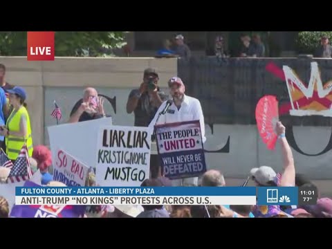 Ongoing coverage as Atlanta rallies kick off over Trump policies, ICE raids and military parade in D