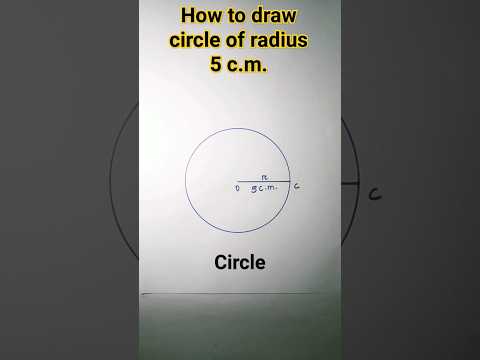 how to draw circle of radius 5 c.m.#shorts#viralshorts#ytshorts#trendingshorts#rb knowledge explore