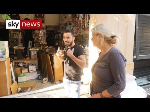 Beirut: Shop owner shows damage caused by blast