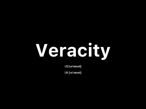 How to Pronounce Veracity: ๐บ๐ธ American English vs. ๐ฌ๐ง British English