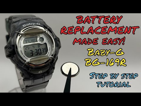 Replacing Baby G BG-196R Battery MADE EASY! Step By Step Tutorial (3252 Module)
