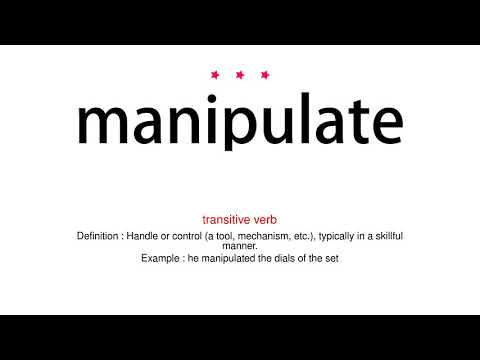How to pronounce manipulate - Vocab Today