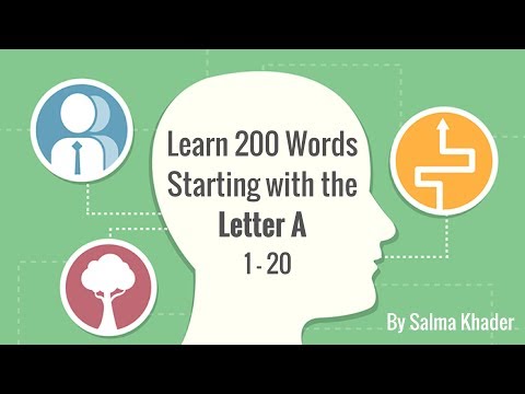 Vocabulary Building - Learn 200 Words Starting with the Letter A (1-20)