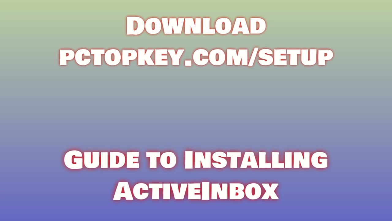 How To Download and Install ActiveInbox Manual