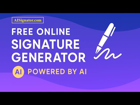 Free Online Signature Generator: Create Unique Designs with AI - AISIGNATOR.com