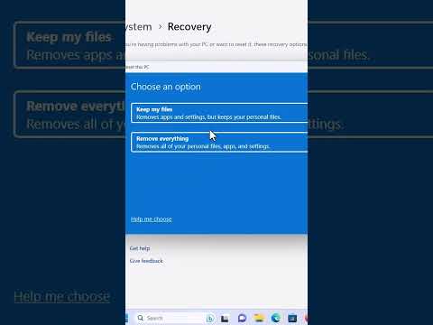 How to factory reset Windows 11
