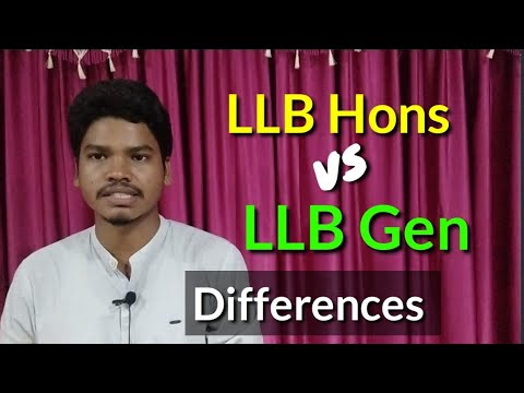 LLB hons vs LLB Gen Differences