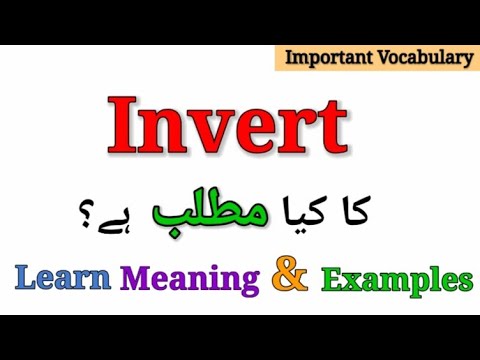 Invert Meaning in Urdu | English Vocabulary | What is Invert