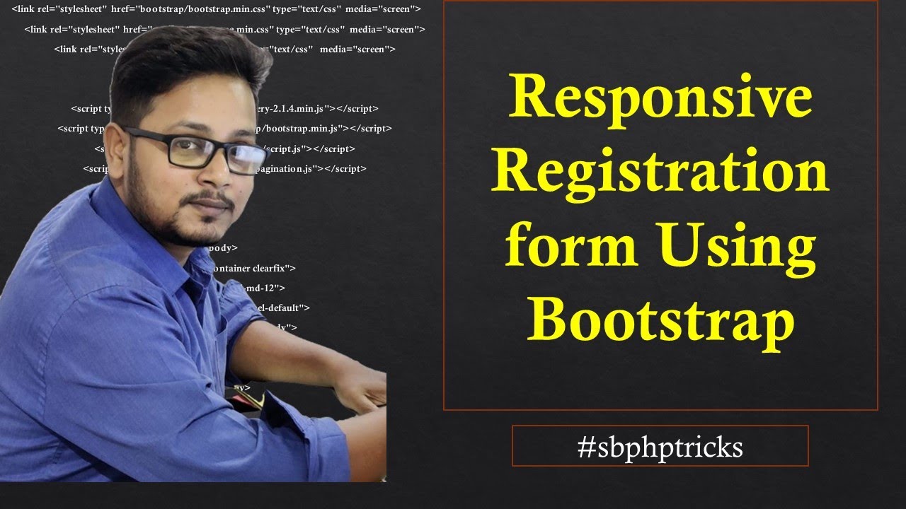 bootstrap registration form