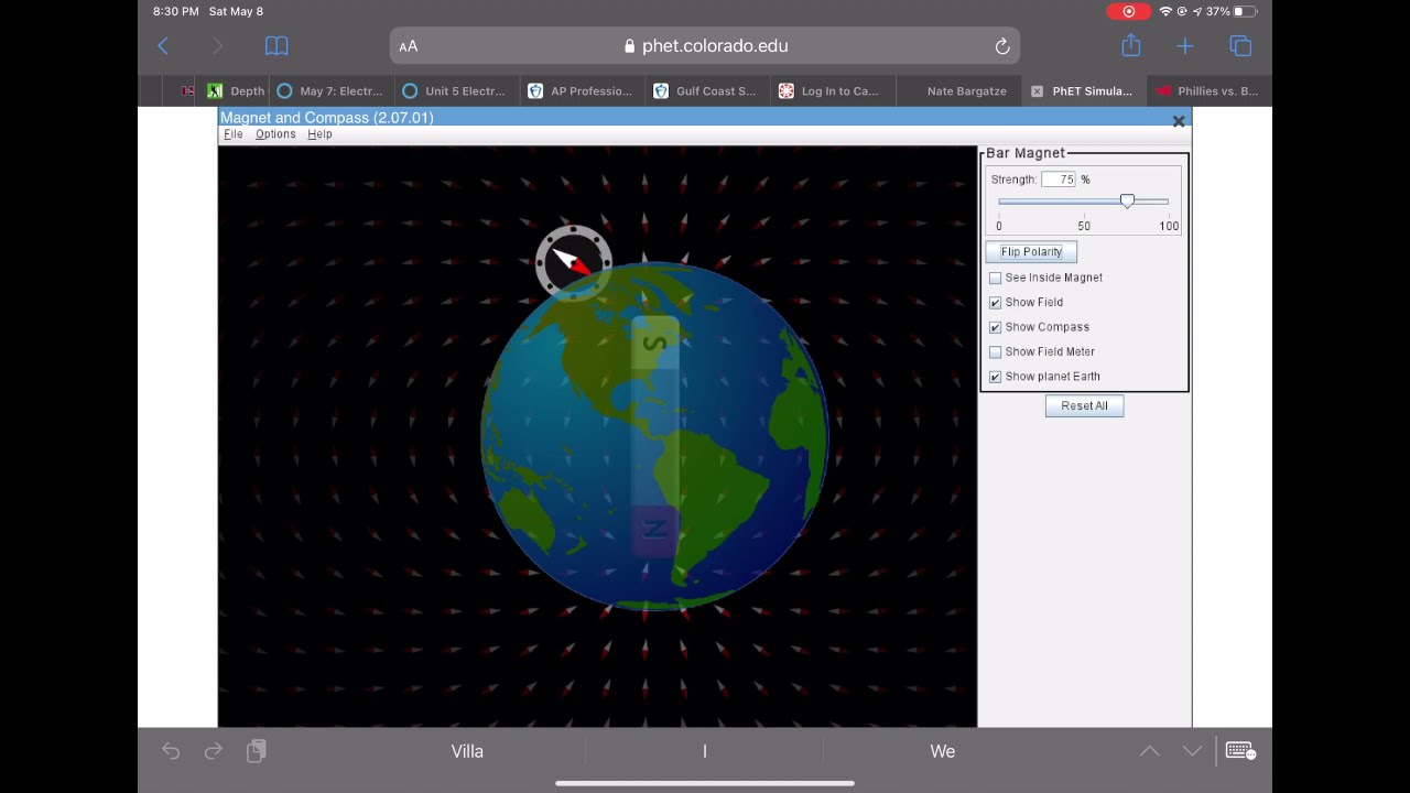 PhET Magnet and Compass