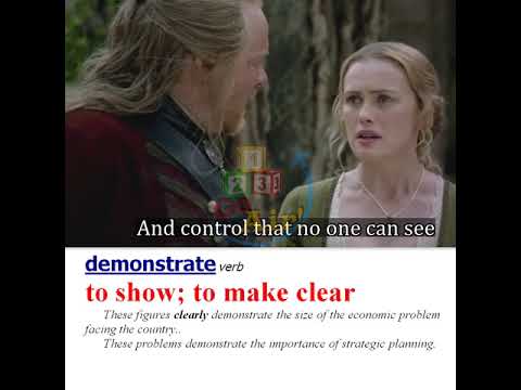 Demonstrate - Meaning, Pronunciation, Usage | Learn English Vocabulary | ✈️ 𝟏𝟐𝟑 𝐆𝐨 𝐀𝐢𝐫!