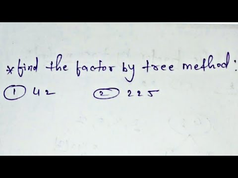 What is the factor tree method of 42 ? find the factor by tree method of 42 ? #chandan math academy।