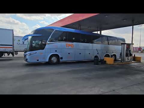TPG Marcopolo Paradiso 1350 on a Scania chassis at Pilot in Anthony TX 07/24/24